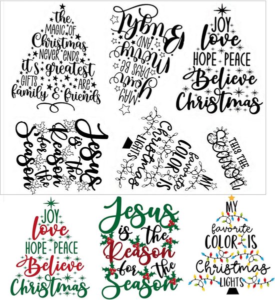 Duidelijke Stempels voor Kerstkaarten en Journaling - Creatieve Rubber ...