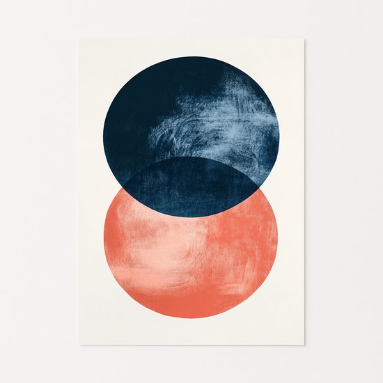 Cirkel poster - Muurdecoratie modern - Design posters - 100x150 cm | bol