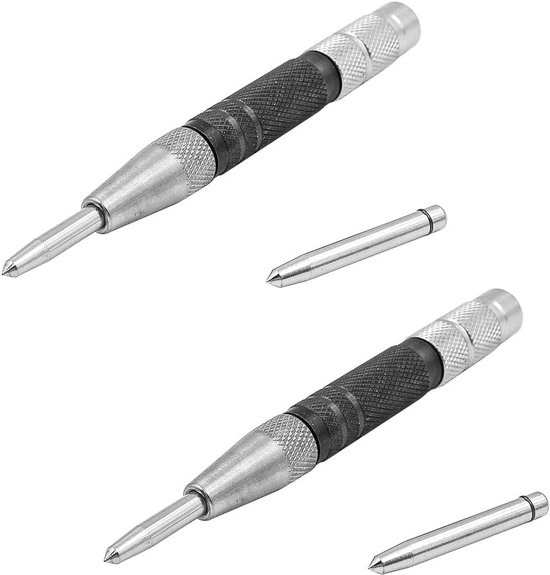 Set van 2 Medium Automatische Centerpons met Sterke Verstelbare Veer ...