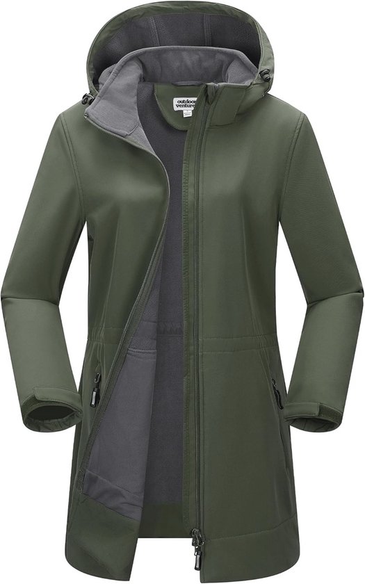 Dames Softshell Jas Met Capuchon - Gevoerd, Wind- en Waterdicht | bol