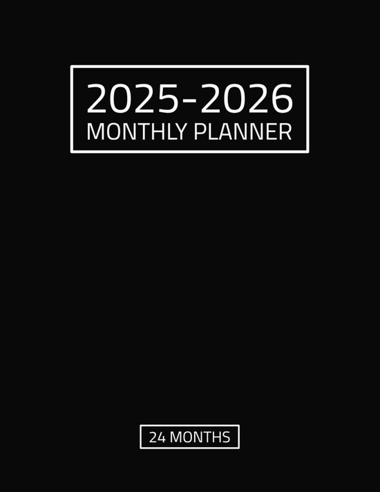 Planificateur Mensuel Agenda 2025-2026 : Organiseur Calendrier Biannuel ...