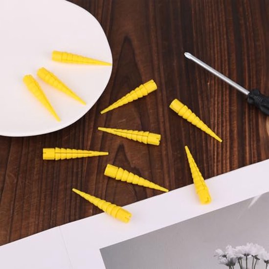 10pcs Wood Anchors for Screws, Plastic Screw It Again Wood Anchor ...