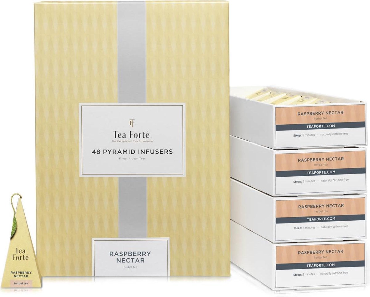 Raspberry Nectar (frambozen nectar) horeca doos 48 piramides Tea Forté ...