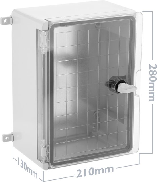 BeMatik - Doorzichtige ABS kunststof elektrische verdeelkast met IP65 ...