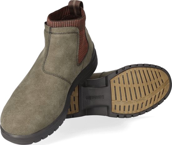 HEYDUDE Scott Grip Heren Boots Khaki | Groen | Gerecycled Leer | Maat ...