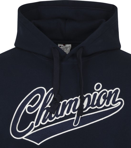 Champion Hoodie College Logo Donkerblauw - Maat S - Heren - Hoodies | bol