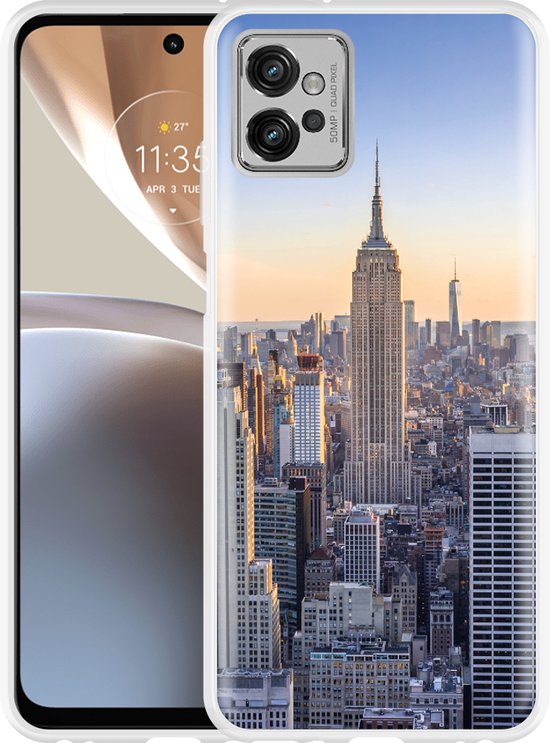 Motorola Moto G32 Hoesje Skyline NY - Designed by Cazy | bol