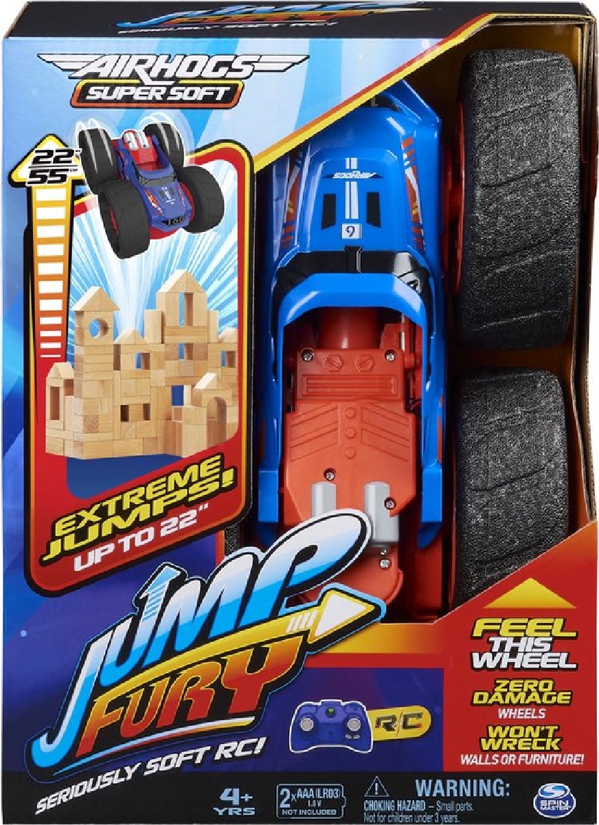 Air Hogs Super Soft, Jump Fury met Zero-Damage wielen, extreem ...