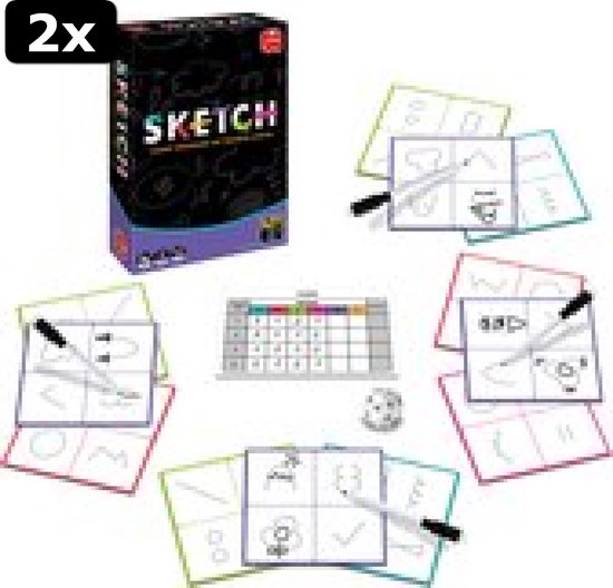 2x Jumbo Party & Co Sketch - Partyspel - Bordspel | Games | bol.com