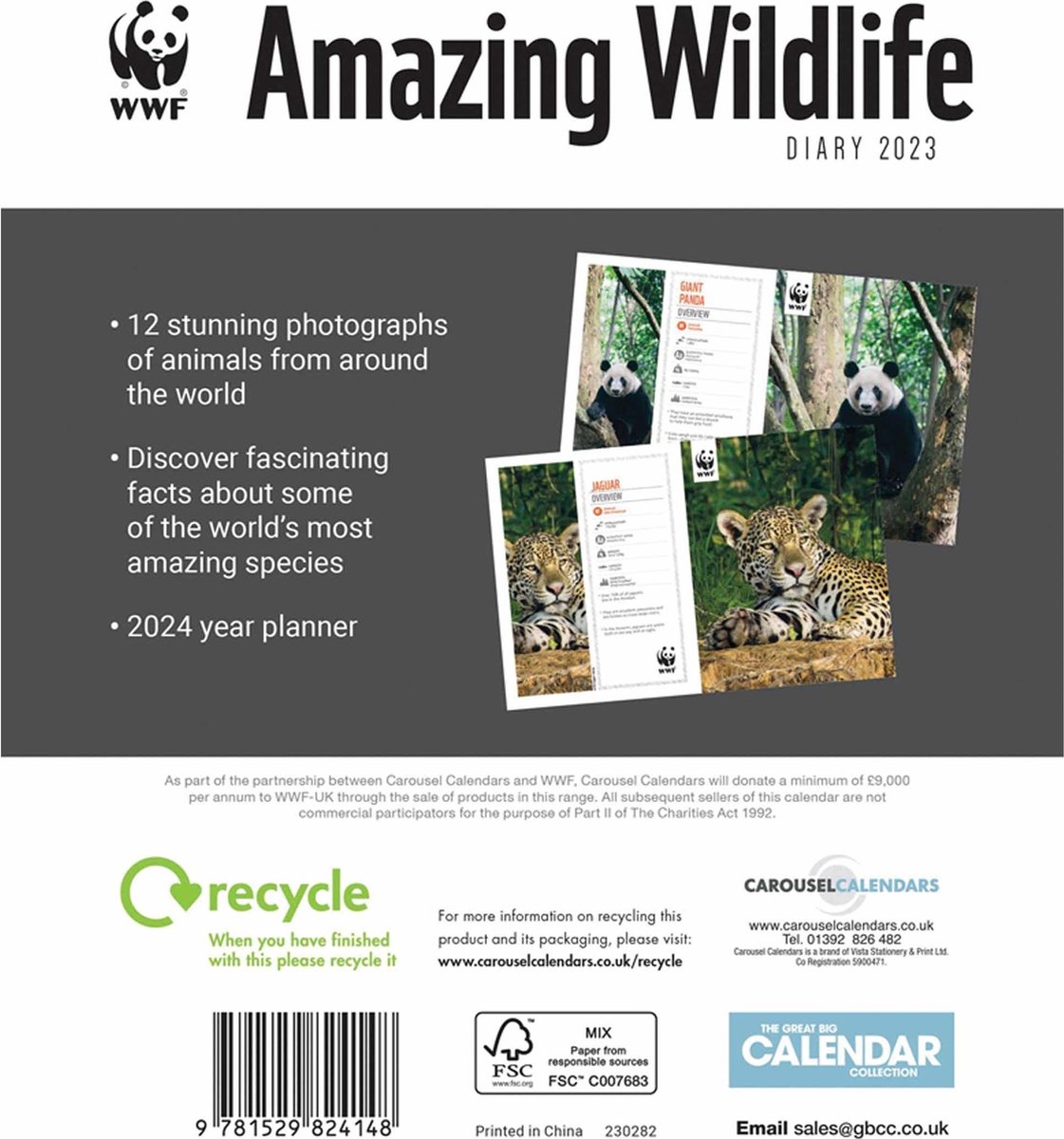 WWF Amazing Wildlife Agenda 2023 | bol.com