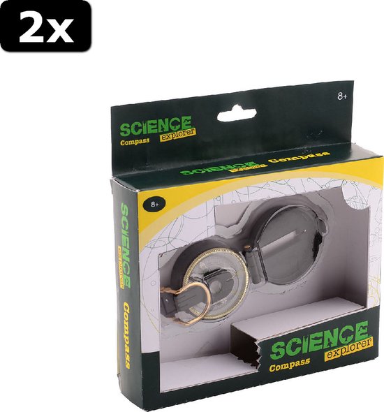 2x Science Explorer kompas in doos | bol