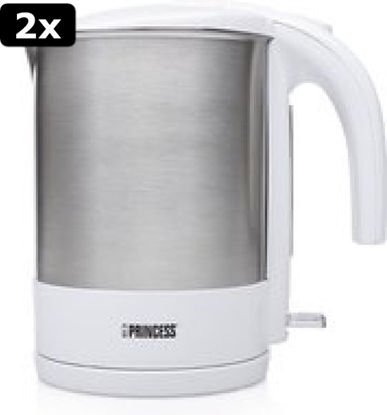 2x Princess Waterkoker 2200 W 1.7 L wit | bol.com