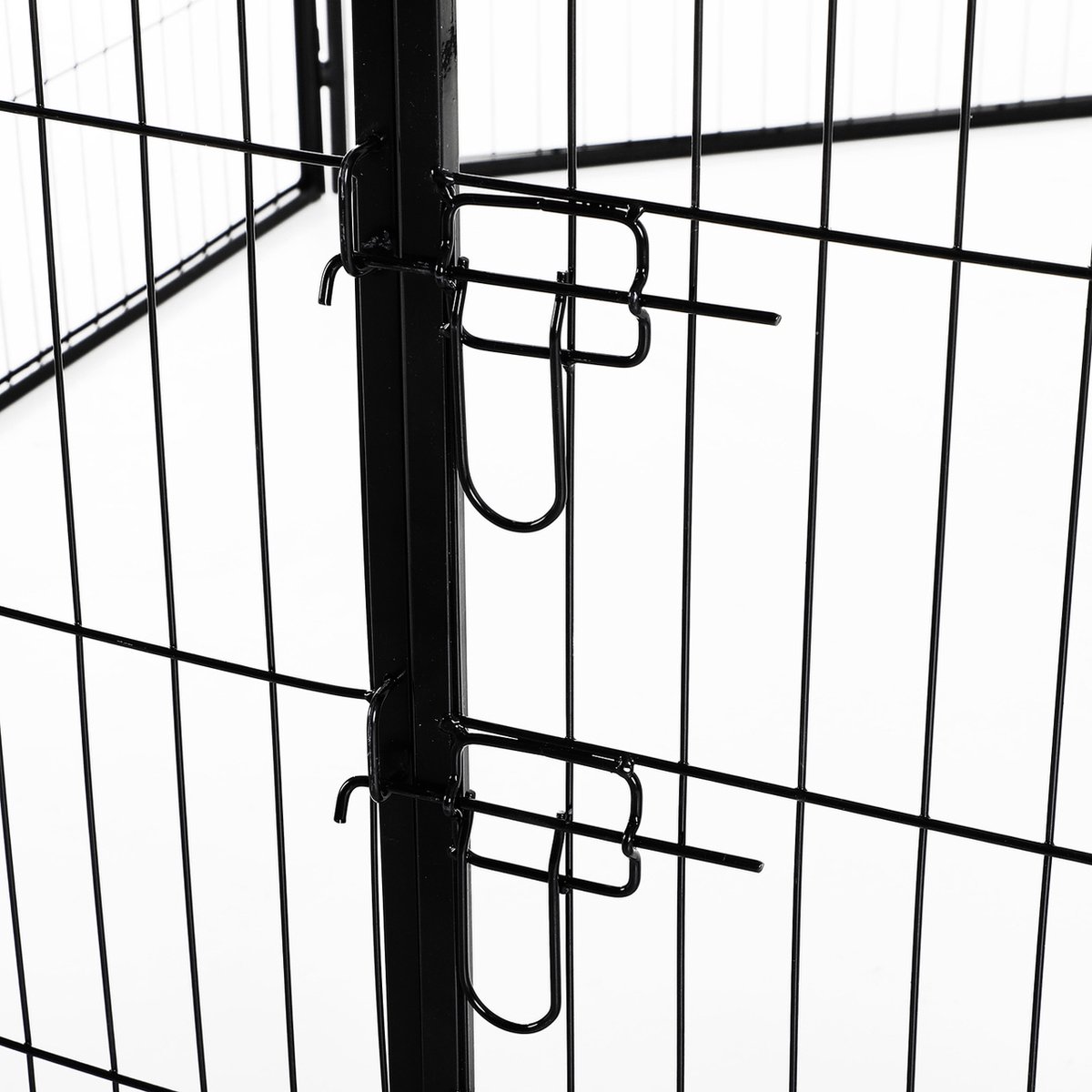Hondenren XXL - Puppyren - Hondenbench - Staal - 100 cm hoog - 640 cm ...
