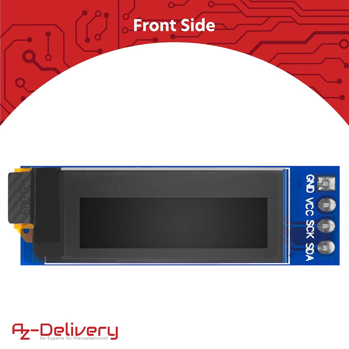 AZDelivery 0,91 inch OLED 128 x 32 pixels SSD1306 I2C Display compatibel met Arduino... | bol.com