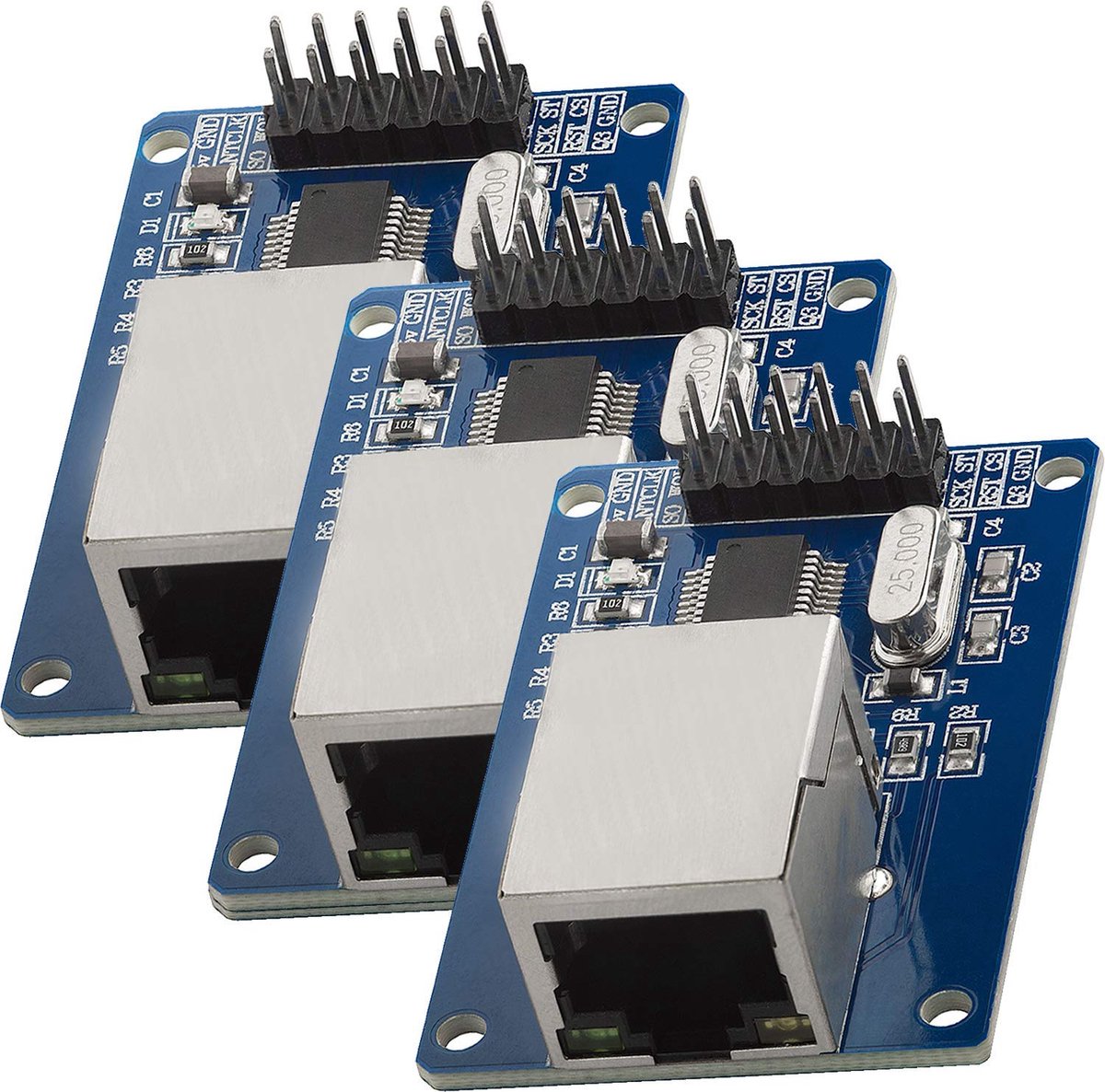 AZDelivery 3 x ENC28J60 Ethernet Shield LAN Netwerkmodule compatibel met Arduino... | bol