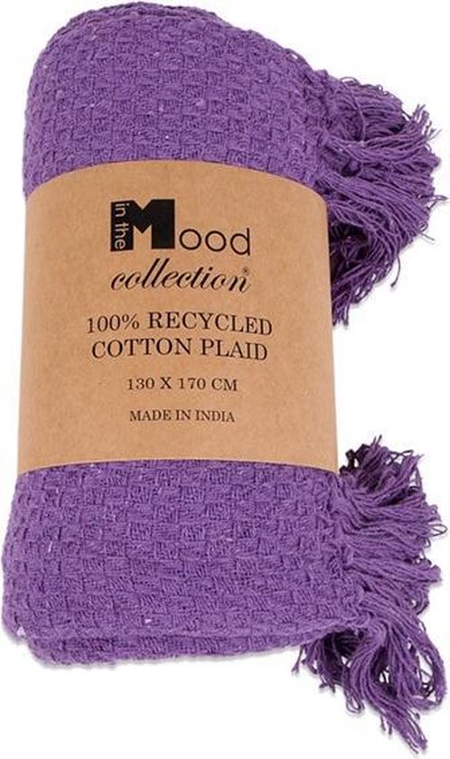 In The Mood Plaid Crixus Bio 130 x 170 cm - Div Kleuren - Lila | bol
