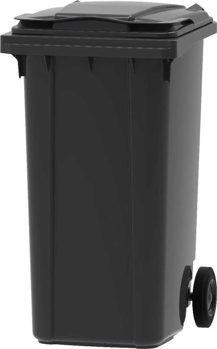 Afvalcontainer 240 liter grijs - Kliko 240L - restafval container | bol