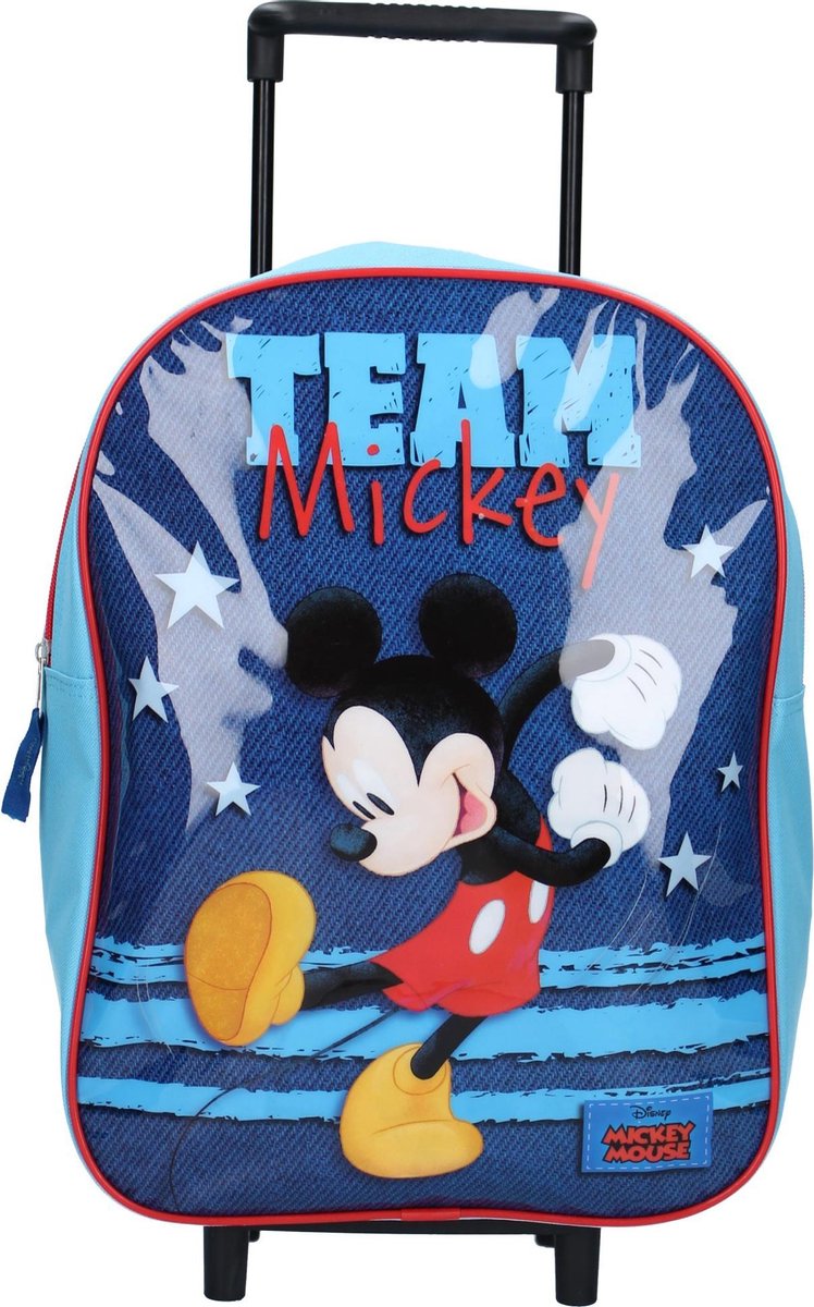 Valise Disney Mickey Mouse Play All Day - 39 x 30 x 13 cm - Bleu | bol.com
