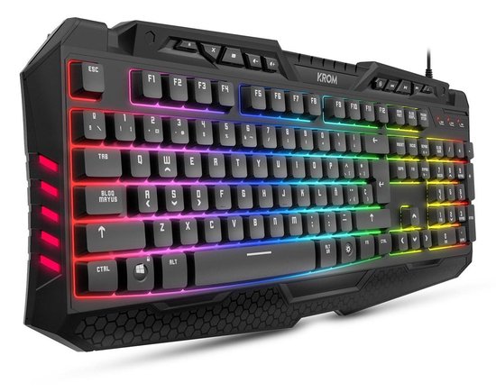 Gaming Keyboard Krom NXKROMKYRA RGB USB Zwart | bol.com