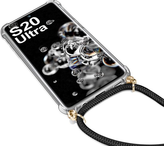 Samsung Galaxy S20 Ultra Telefoonhoesje met koord - Kettinghoesje - Anti Shock -... | bol.com