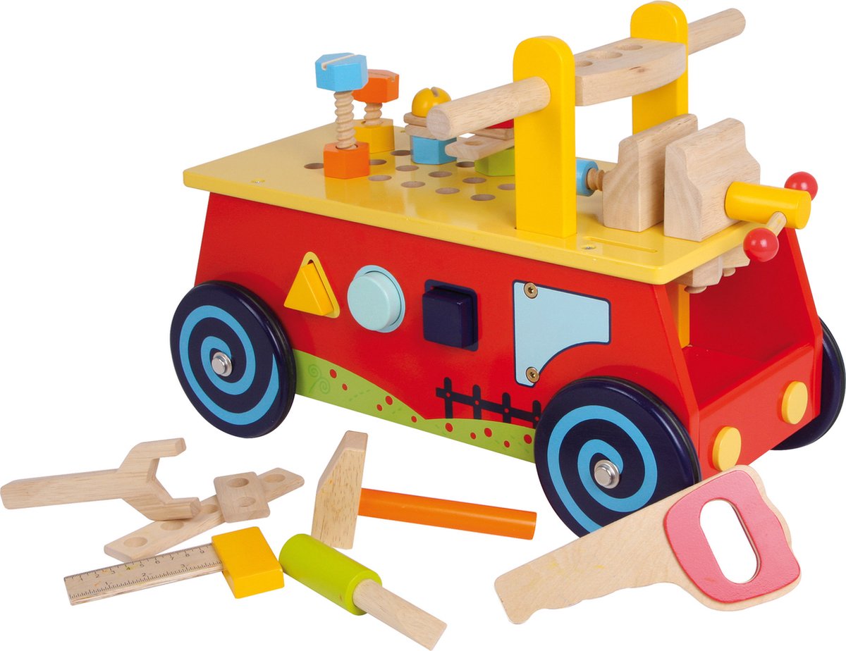 Loopkar met blokken - Werkbank | bol