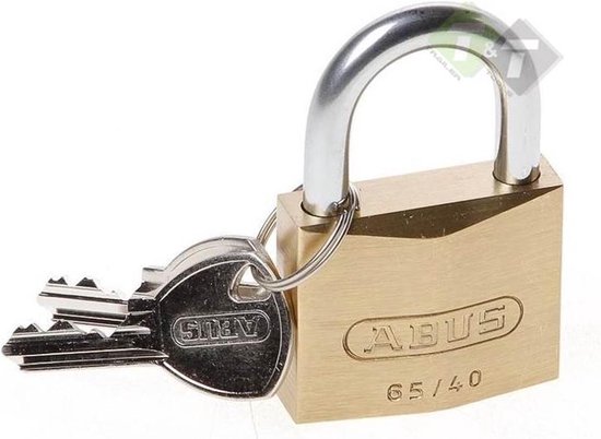 Hangslot Messing 65/40, ABUS Hangsloten, Hang slot | bol