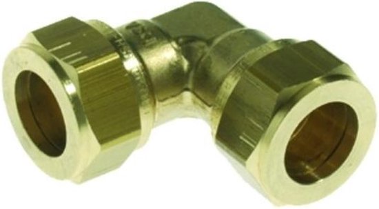 Vsh Knelfitting knie 22 x 22 mm knel sd1210 a 20 stuks messing | bol.com