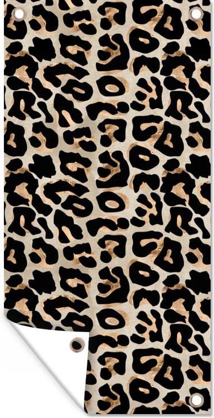 Poster de jardin Imprimé Panthère - Marron - Luxe - 30x60 cm - Toile de ...