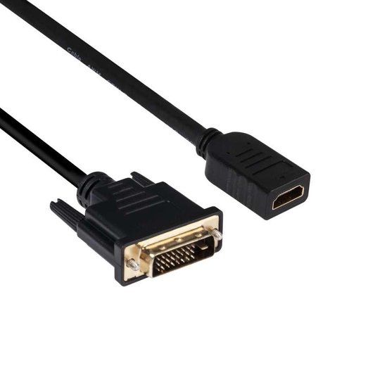 club3D CAC-1211 DVI-kabel DVI / HDMI Adapterkabel DVI-D 24+1-polige ...