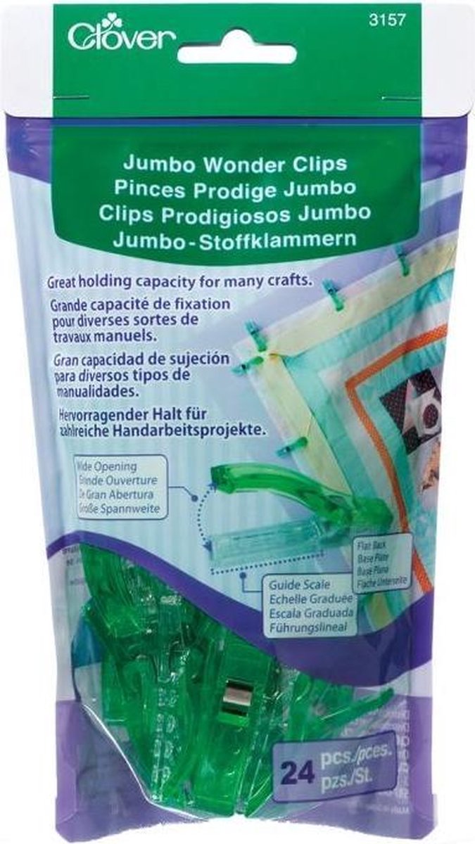 Jumbo Wonder Clips - Clover | bol.com