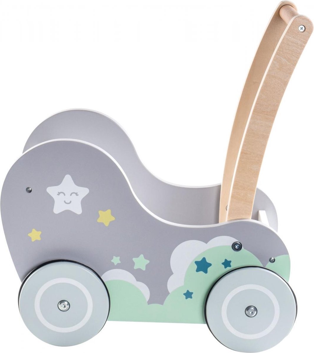 Mamabrum - Loopwagen - Sterrenhemel - Blokkenkar - Loopkar - Hout ...