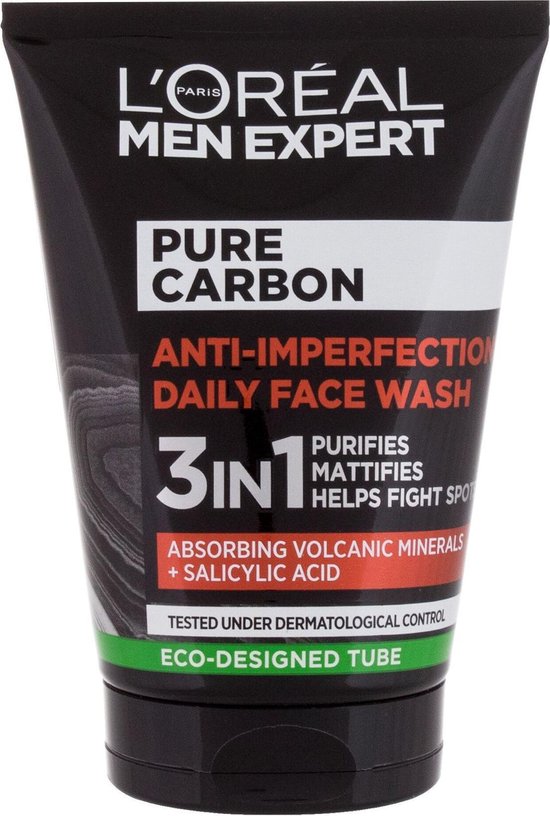 Men Expert Pure Carbon Anti-imperfection - Cleansing Gel 100ml | bol.com