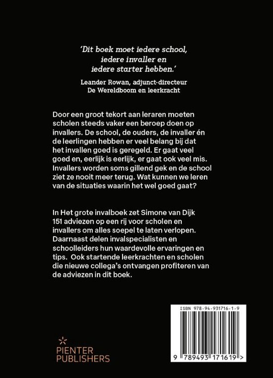 Het grote invalboek, Simone van Dijk | 9789493171619 | Boeken | bol