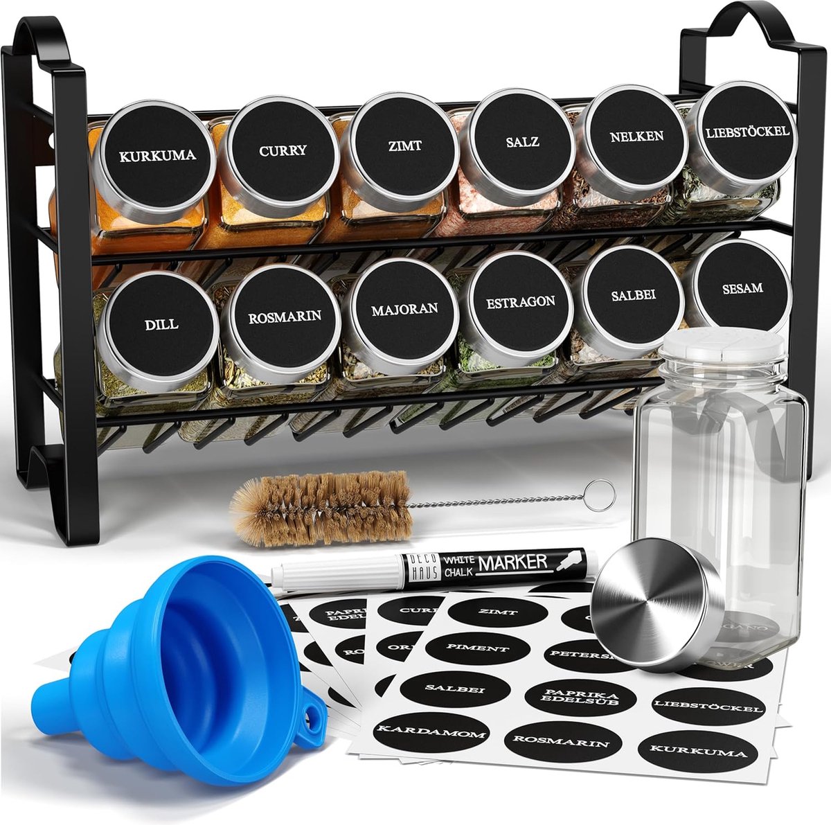 Timé - Kruidenpotjes - Kruidenrek - Kruidenrek Met Potjes ...