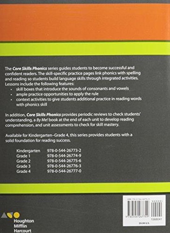 Steck-Vaughn Core Skills Phonics | 9780544267749 | Houghton Mifflin Harcourt | Boeken | bol.com