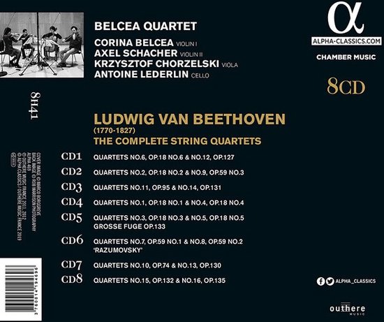 Belcea Quartet - Beethoven: The Complete String Quartets (8 CD), Belcea Quartet | Muziek | bol