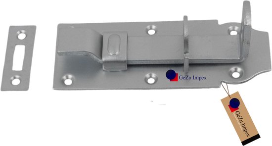 GeZu Impex® Sluitgrendel Gegalvaniseerd 100 x 50 mm boutgrendel grendel ...
