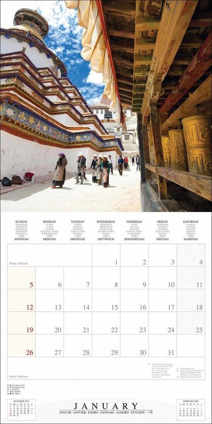 Wisdom of Tibet Kalender 2020 | bol.com
