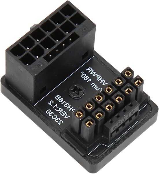 GPU PCIe5.0 180 Degree Angled Connector Power Adapter Card for ATX ...