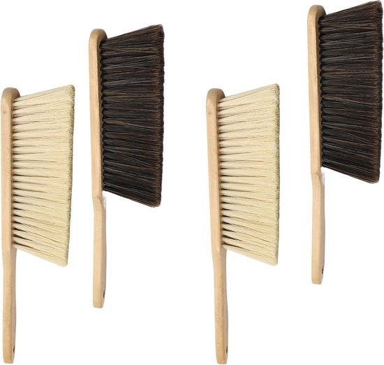 Handveger en handbezem van hout - set van 4 - zachte bezem ...