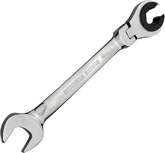 Flex-Head Tubing Ratelsleutel - 10mm - Dubbele Open End - Spiegel ...