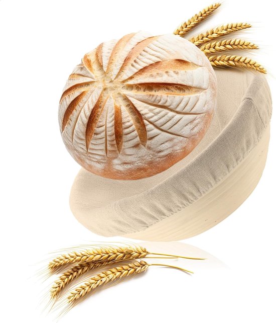 Brood Fermentatie Mand Met Wasbare Inzet Van Linnen Voor Perfecte ...