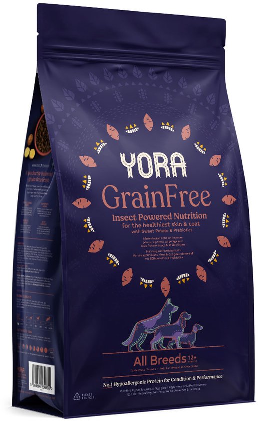 Yora Adult Grain Free Insect 12 kg - Hond | bol
