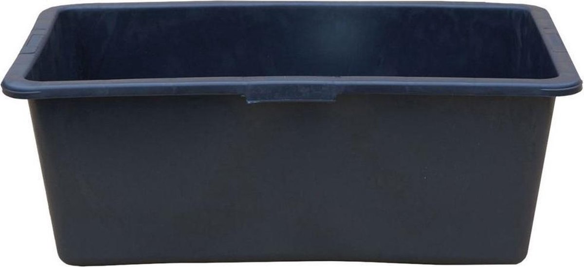 Set de 3 bacs/seaux/bacs plastique rectangulaire souple 90 litres noir ...