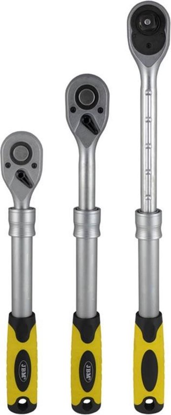 JBM Tools | 1/2" SCHUIFBARE 72-TANDEN RATEL | bol.com