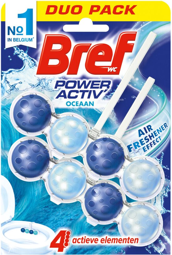 Bref Power Active Toiletblok - Ocean - WC Blokjes Voordeelverpakking ...