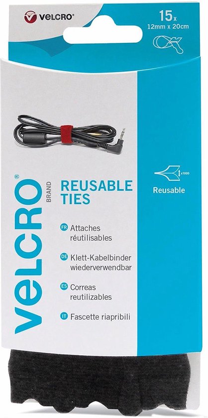 VELCRO® VEL-EC60466 Klittenband kabelbinder Om te bundelen Haak- en ... VELCRO® VEL-EC60466 Klittenband kabelbinder Om te bundelen Haak- en ...