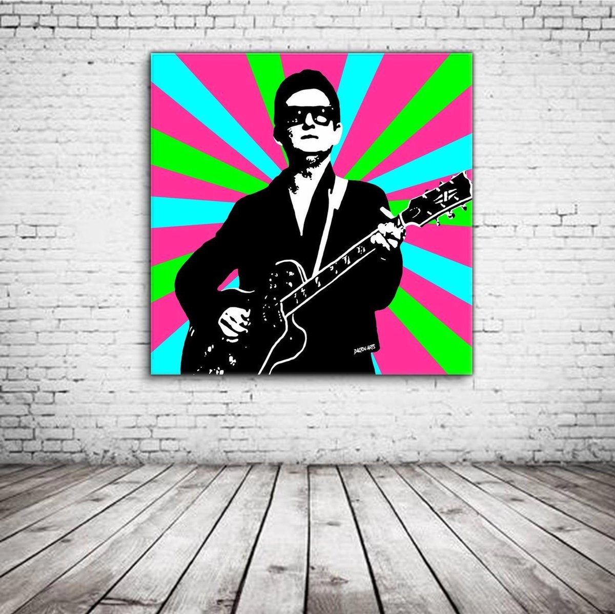 Pop Art Roy Orbison Poster - 90 x 90 cm Fotopapier Mat 180 gr - Popart ...