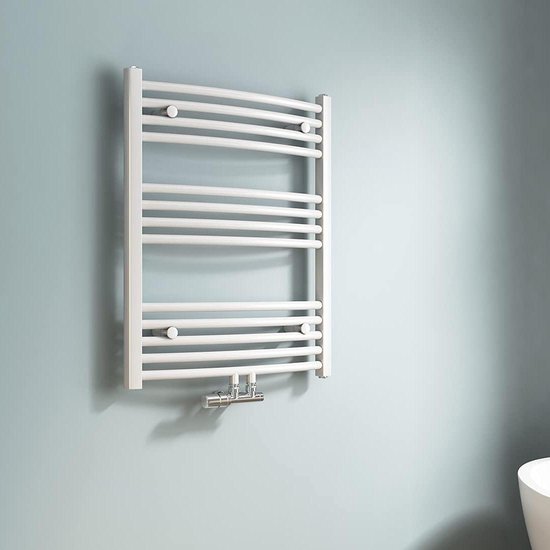 Handdoekrek Radiator 75 x 60 cm - handdoekenrek badkamer met centrale ...