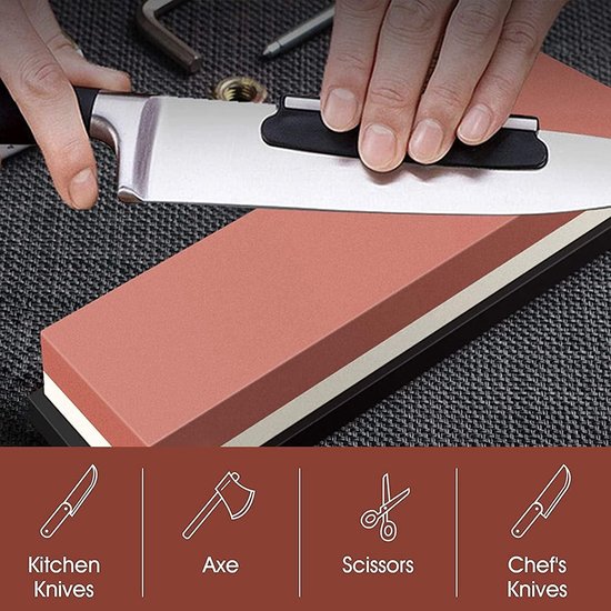 Double-sided sharpening stone 400/1000 3000/8000 grit - 2-in-1 ...